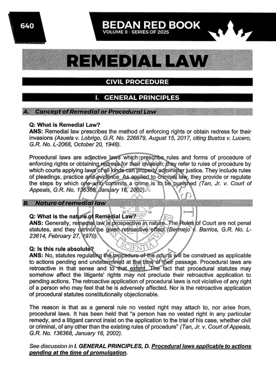 Bedan Red Book 2025 Complete Bar Exam Reviewer – Academy Bookstore