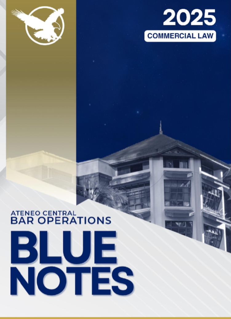 Ateneo Bluenotes 2025 Bar Reviewer - Commercial Law – Academy Bookstore