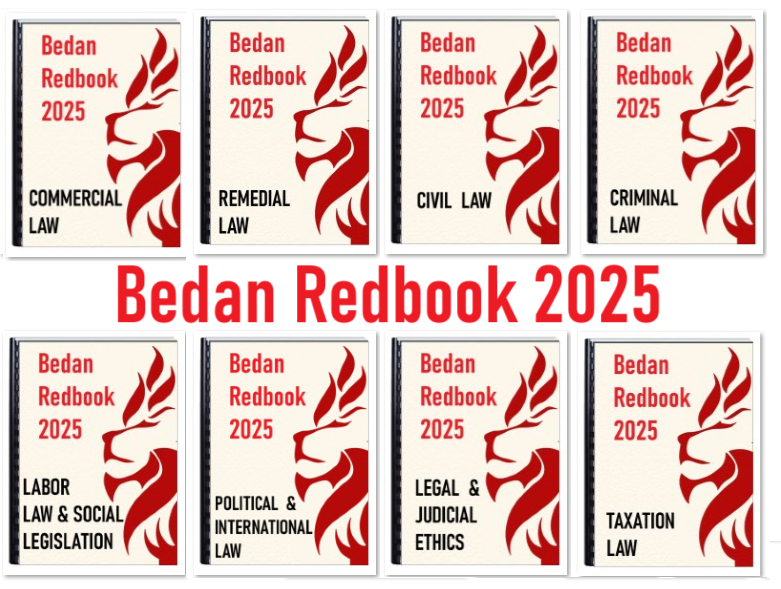 Bedan Red Book 2025 Complete Bar Exam Reviewer – Academy Bookstore